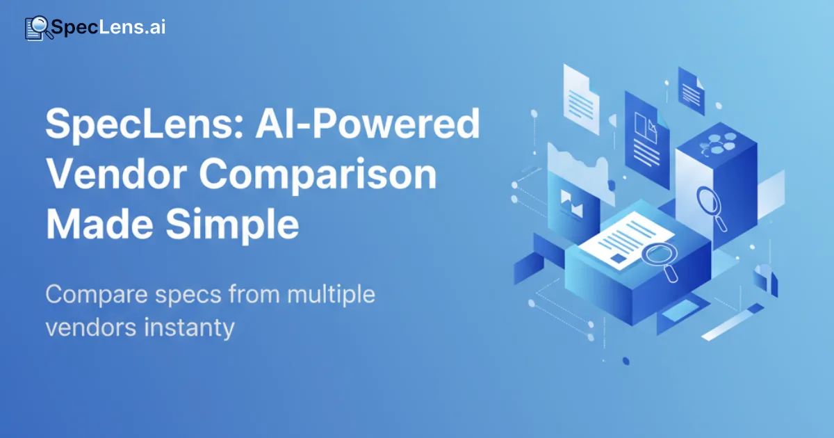 SpecLens | AI-Powered Product Specification Comparison Tool